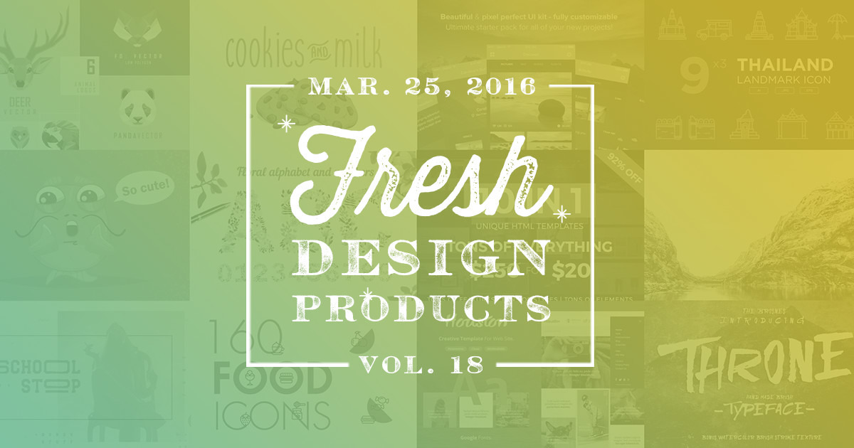 This Week's Fresh Design Products: Vol. 18 | Creative Market Blog