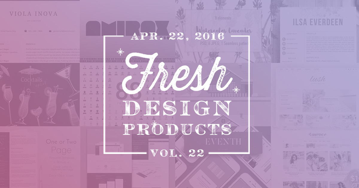 This Week's Fresh Design Products: Vol. 22 | Creative Market Blog