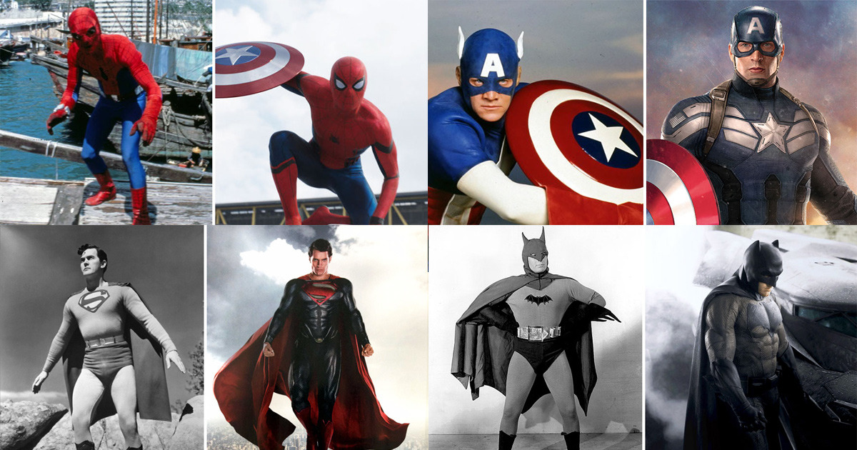 Your Favorite Superheroes Then and Now - Creative Market Blog