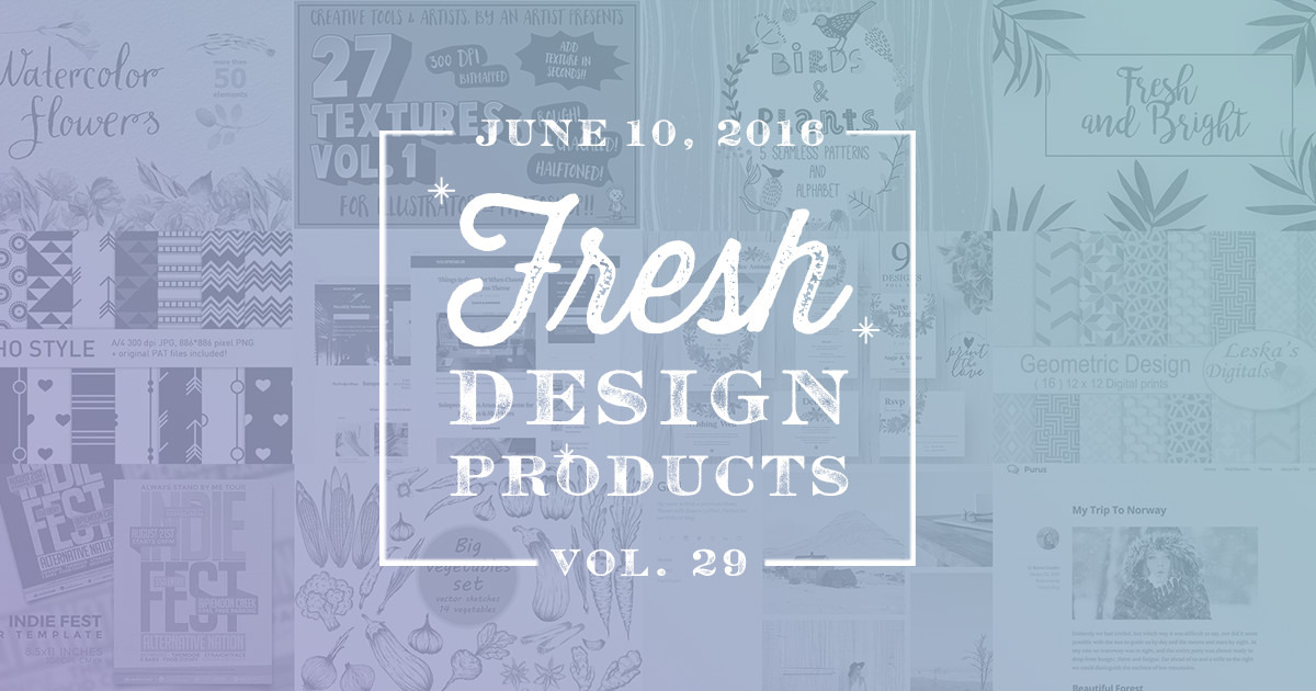 This Week's Fresh Design Products: Vol. 29 | Creative Market Blog