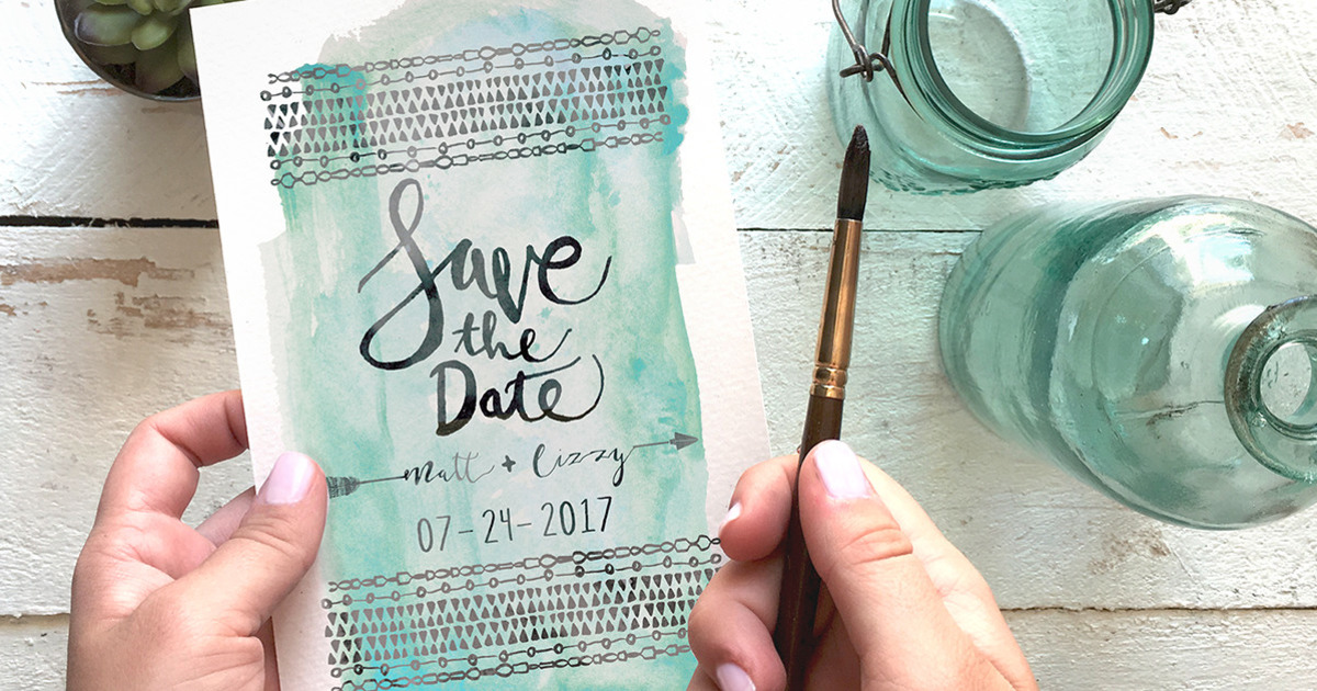 How to Hand Letter Your Own Save the Dates - Creative Market Blog