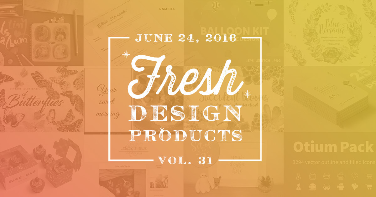 This Week's Fresh Design Products: Vol. 31 | Creative Market Blog