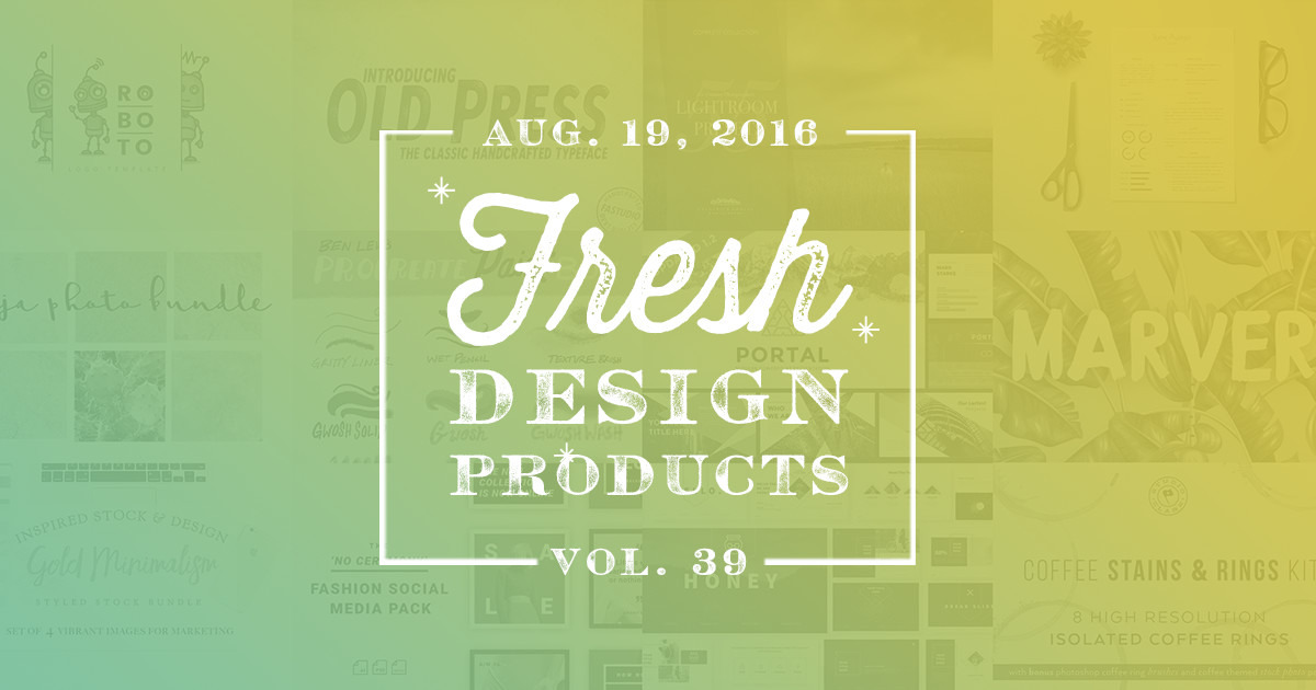 This Week's Fresh Design Products: Vol. 39 | Creative Market Blog