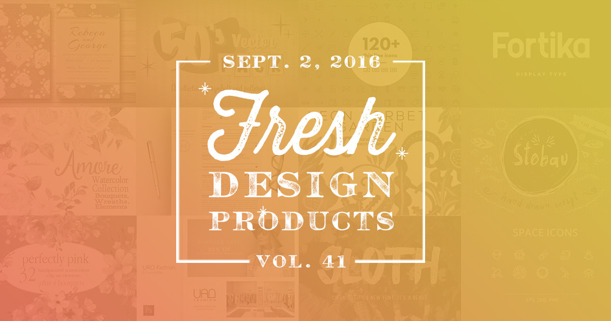 This Week's Fresh Design Products: Vol. 41 | Creative Market Blog