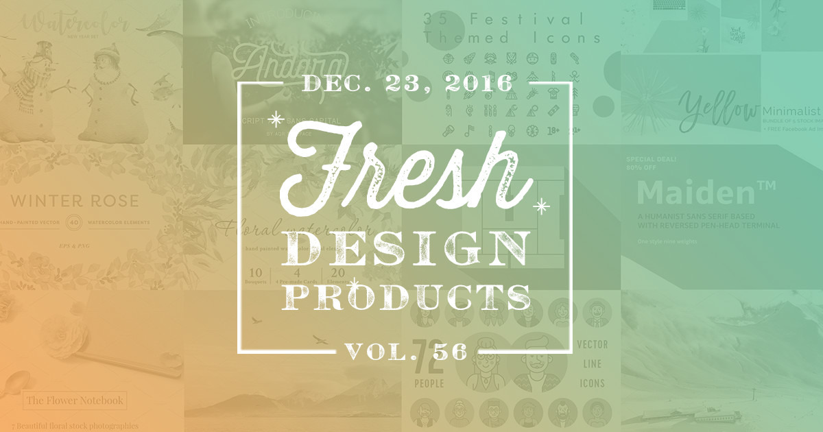 This Week's Fresh Design Products: Vol. 56 | Creative Market Blog