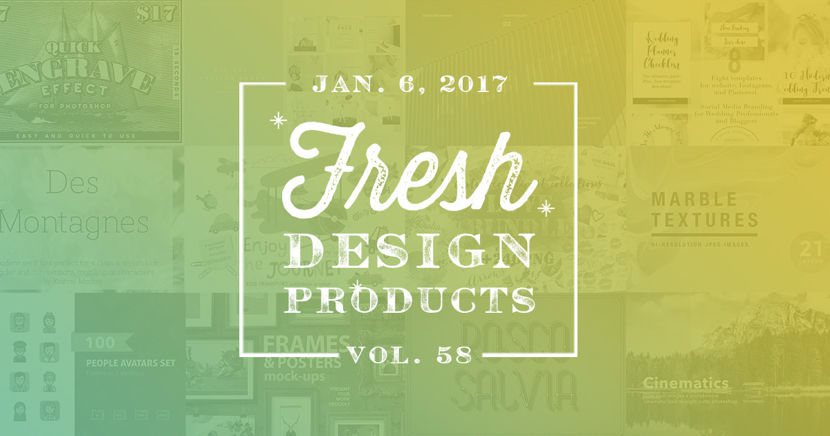 This Week's Fresh Design Products: Vol. 58 | Creative Market Blog