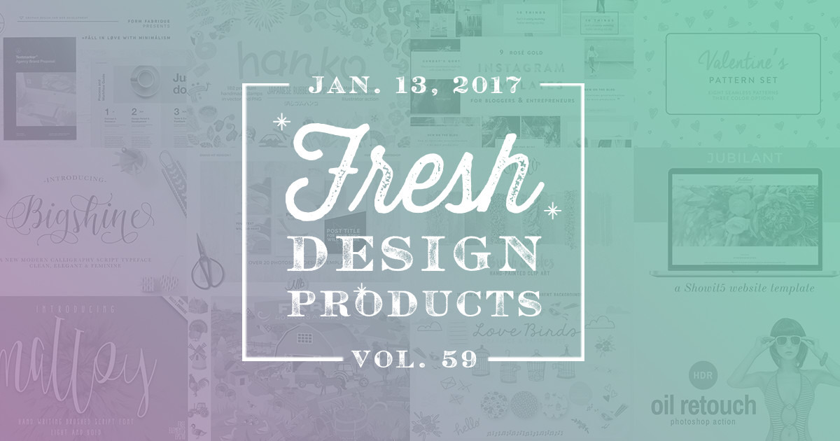 This Week's Fresh Design Products: Vol. 59 | Creative Market Blog