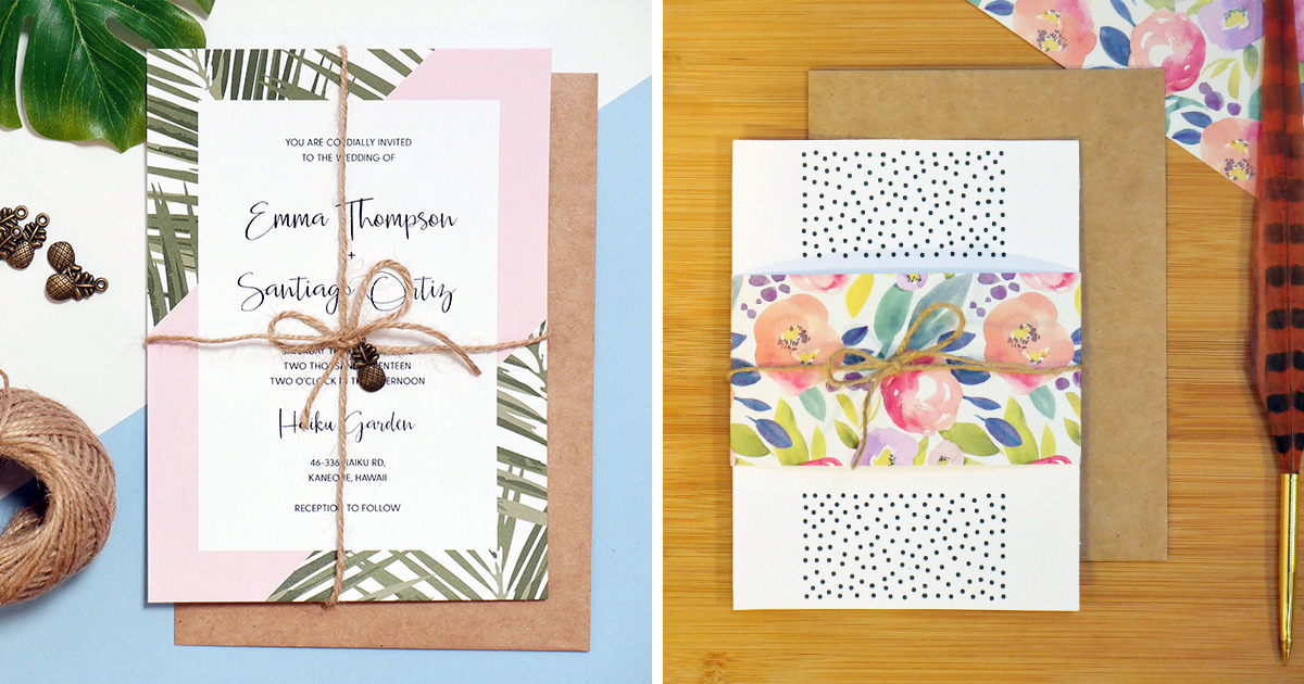 3 DIY Wedding Invitations That Are Unique and Affordable - Creative ...