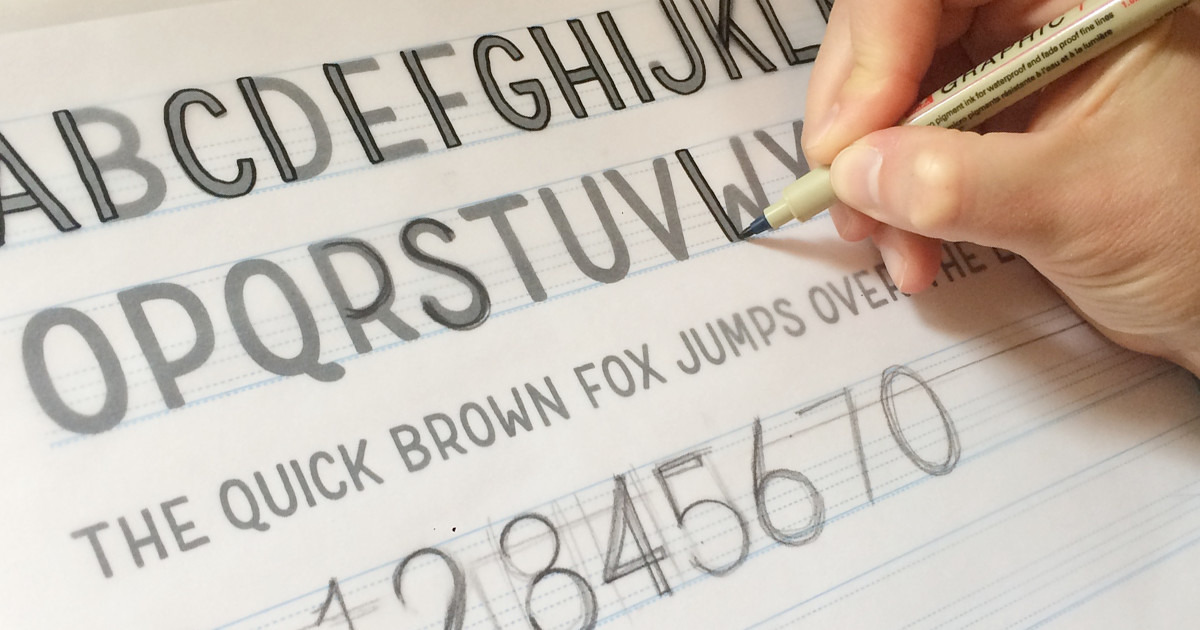 Designing a Hand Drawn Typeface for Creative Market - Creative Market Blog