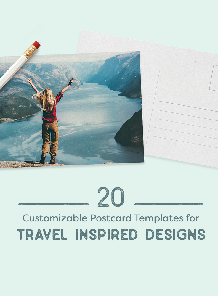 20 Customizable Postcard Templates for Travel-Inspired Designs ...