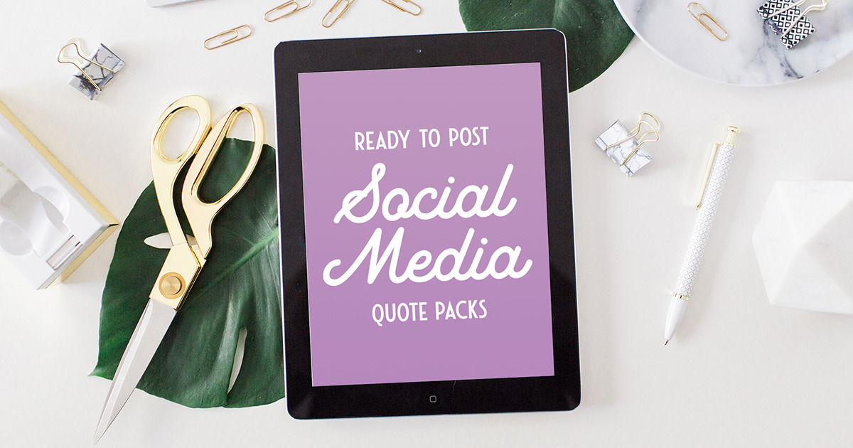 35 Ready-to-Post Social Media Quote Packs | Creative Market Blog