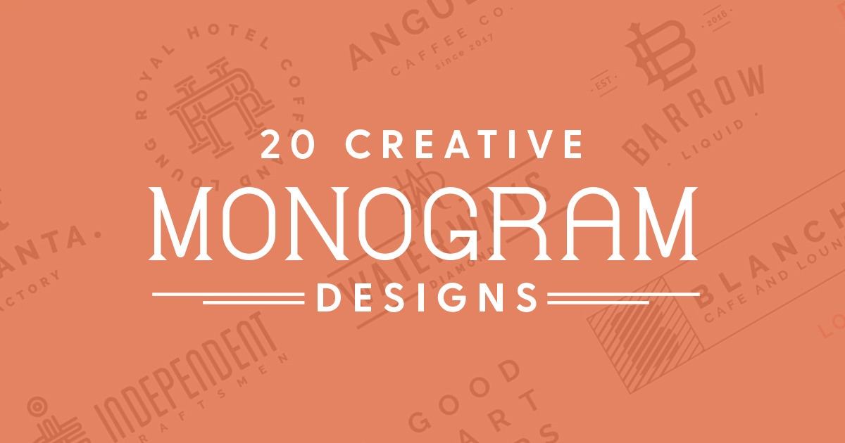 20 Creative Monogram Designs to Inspire Your Logo - Creative Market Blog