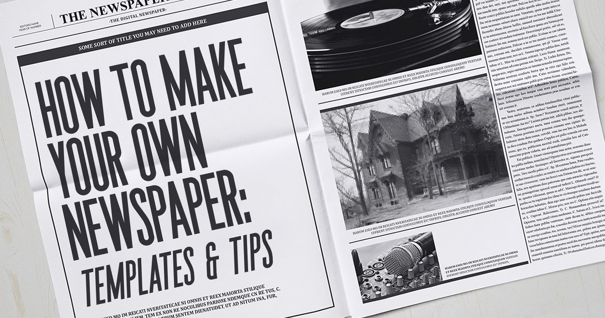 Create Your Own Newspaper Template DocTemplates Create Your Own Newspaper Template DocTemplates