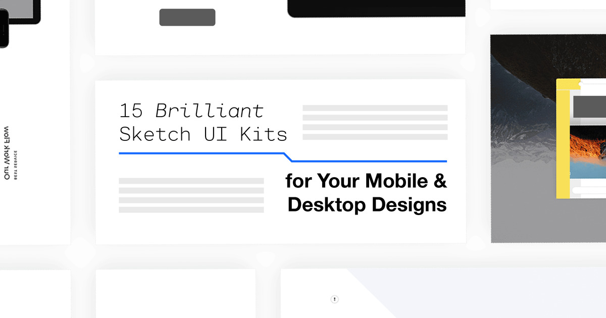 15 Brilliant Sketch UI Kits for Your Mobile & Desktop Designs ...