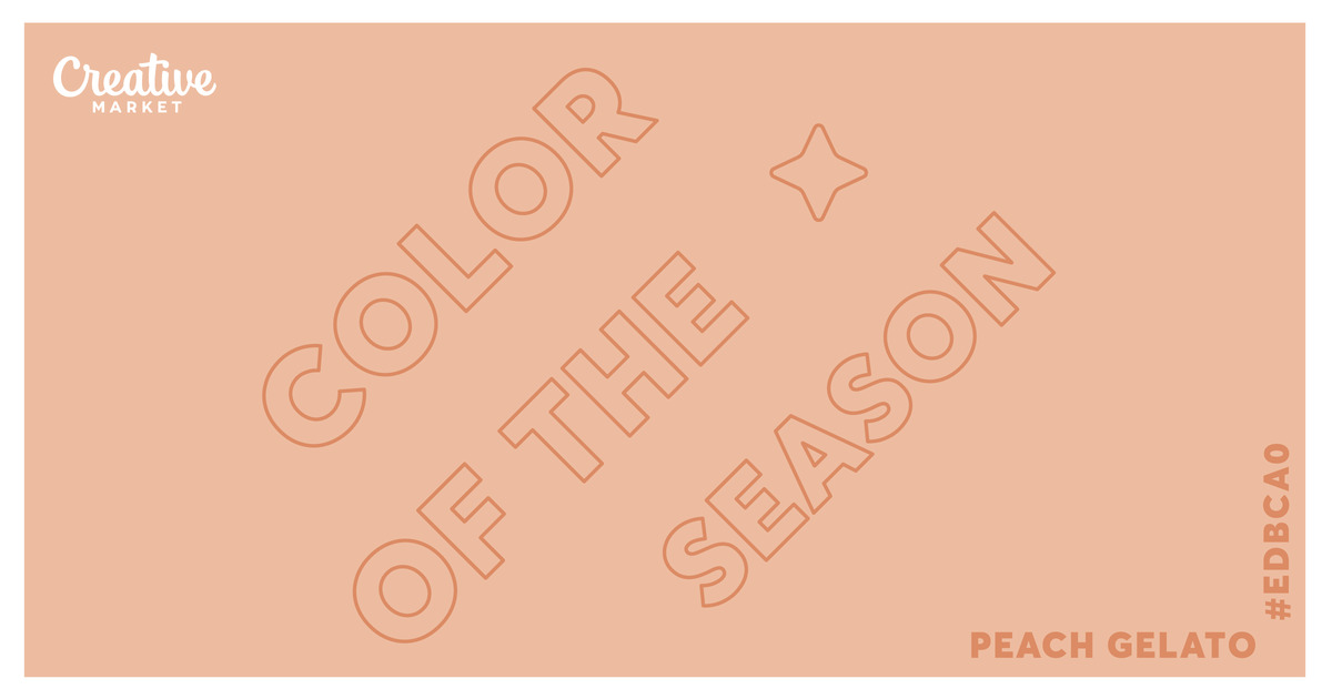 Introducing Our Color of the Season: Peach Gelato - Creative Market Blog