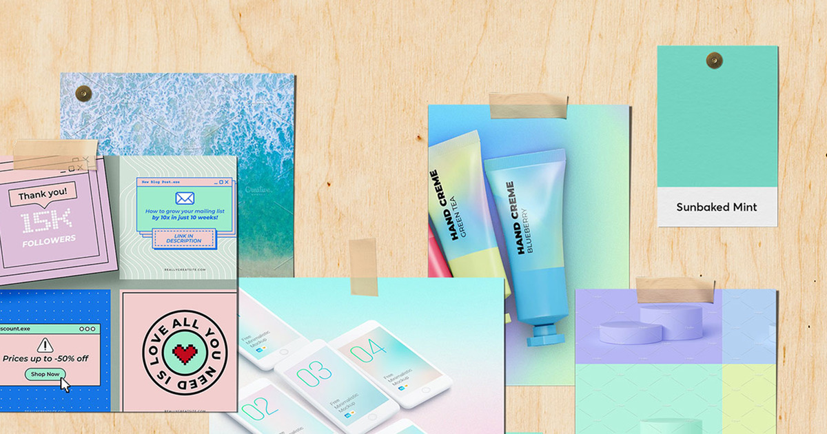 Introducing Our Color of the Season: Sunbaked Mint - Creative Market Blog